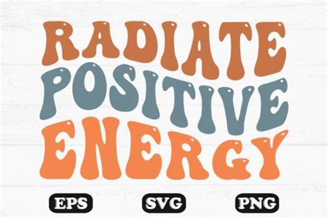 Radiate Positive Energy Retro Svg PNG Graphic By Hosneara 4767