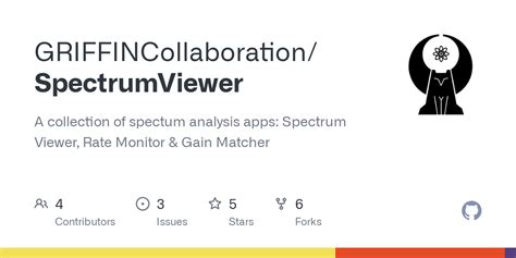 Github Griffincollaborationspectrumviewer A Collection Of Spectum