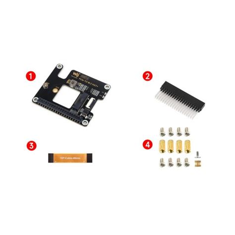 Waveshare Pcie To M 2 Hat For Nvme Ssd For Raspberry Pi 5 Ws 26583