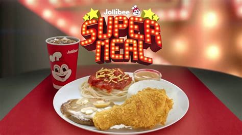 Jollibee 1 Pc Chickenjoy With Burger Steak Half Jolly Spaghetti Super