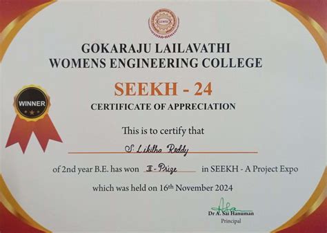 Likhitha Reddy On Linkedin Achievement Seekprize Eventorganizer