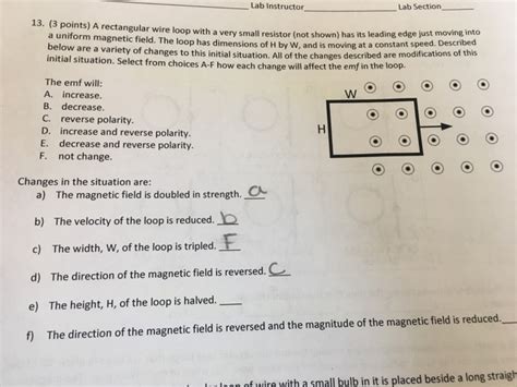 Solved Lab Instructor Lab Section 13 3 Points A