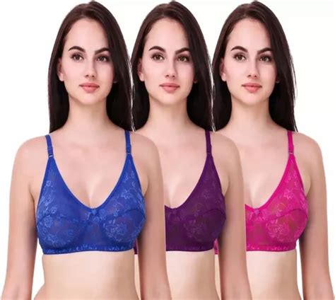 Cotton Blend Push Up Stylish Bra For Honeymoon Full Net Plain At Rs 80