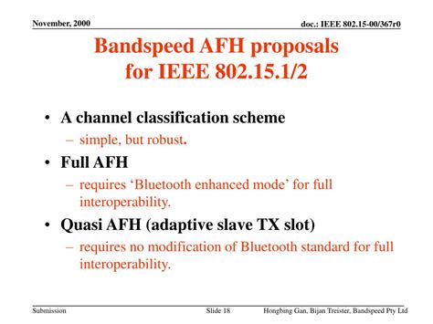 PPT Adaptive Frequency Hopping Implementation Proposals For IEEE 802