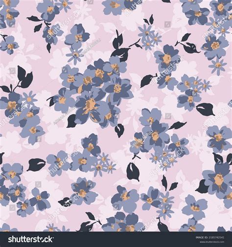 Textile Design Flower Pattern Image Stock Vector Royalty Free 2185742541 Shutterstock