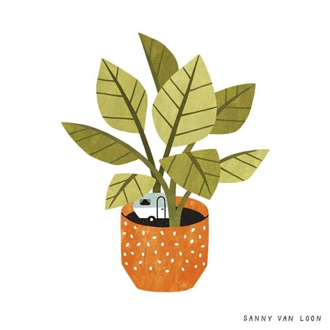 Sanny Van Loon • Illustrator On Instagram “current Quarantine Mood 🌿