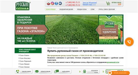 Компания «Русские газоны в Московская области 🍀 Питомники Info