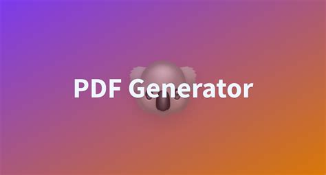 Pdf Generator A Hugging Face Space By Datacracker