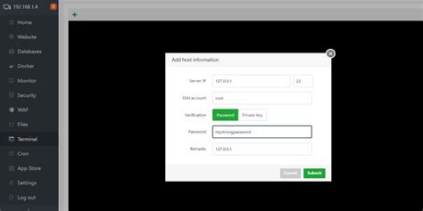 Local Login Not Working Ssh Localhost Aapanel Free Hosting Control Panel One Click Lamplemp
