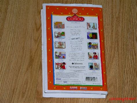 CAILLOU PBS French VHS Video Aventure Vacances Fait Doctor Amis Garcon PICK EBay