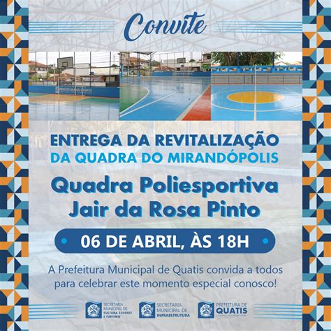 Entrega Da RevitalizaÇÃo Da Quadra Do MirandÓpolis Prefeitura