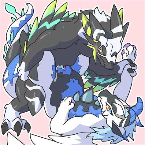 Rule 34 1 1 Anbach Blush Daaon Dragon Dragon Duo Female Feral Genitals Hi Res Horn Male Male