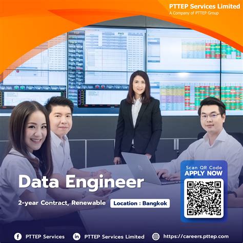 Pttep Services รับสมัครพนักงานสัญญาจ้างตำแหน่ง Data