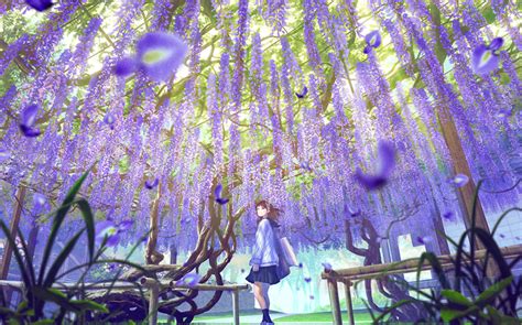 Hình ảnh Hoa Tử Đằng Anime Tuyệt đẹp