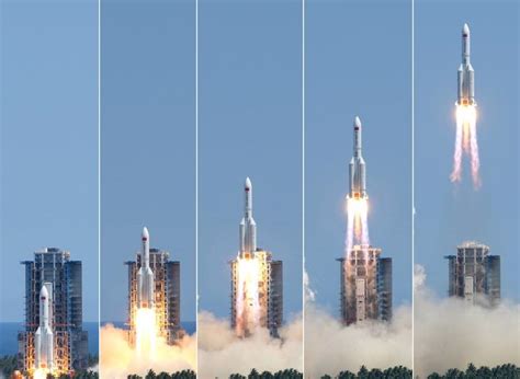 Peluncuran Satelit Luar Angkasa China Dengan Roket Long March