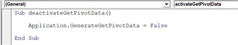 Disable Or Enable Getpivotdata How To Excel At Excel