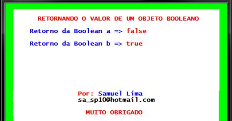 Samuel Lima Programador Ccjava Retornando O Valor De Um Objeto