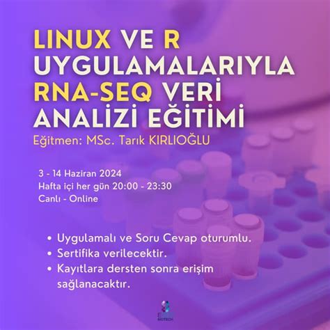 Linux Ve R Uygulamalarıyla Rna Seq Veri Analizi Eğitimi Pdf