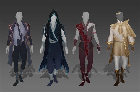 Closed Male Outfit Adoptable Set 004 By Timothy Henri On Deviantart