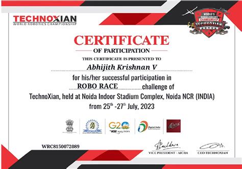 Abhijith Krishnan V On Linkedin Technoxian2023 Robotics Innovation