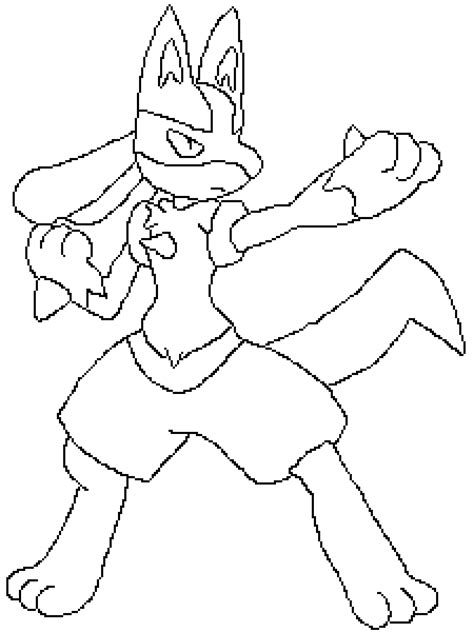 Pixilart Lucario Base By Pattywack