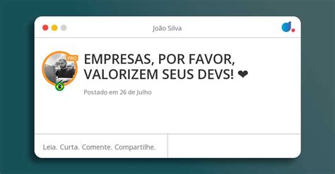 Empresas Por Favor Valorizem Seus Devs