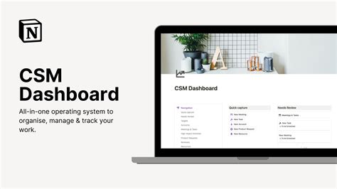 Csm Dashboard For 59 By Carina Scaleup Notion Dashboard Notion