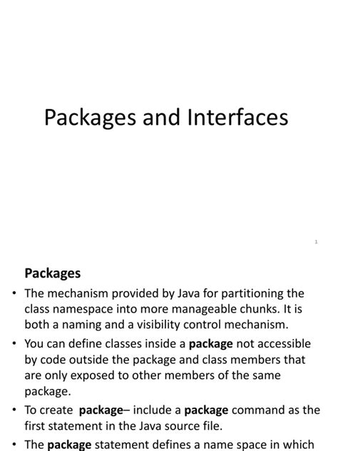 7 packages and interfaces pdf class computer programming method