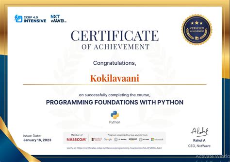 Certification Pythoncertification Nxtwavw Ccbp Rahulattuluri