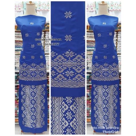 Jual Bahan Baju Kurung Bordir Suji Songket Khas Bukittinggi Padang Shopee Indonesia