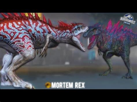 MORTEM REX BOSS VS LEVEL 40 INDOMINUS REX Jurassic World The Game