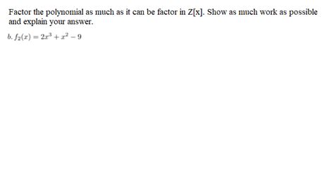 Solved Note This Is An Abstract Algebra Problem And Must Be