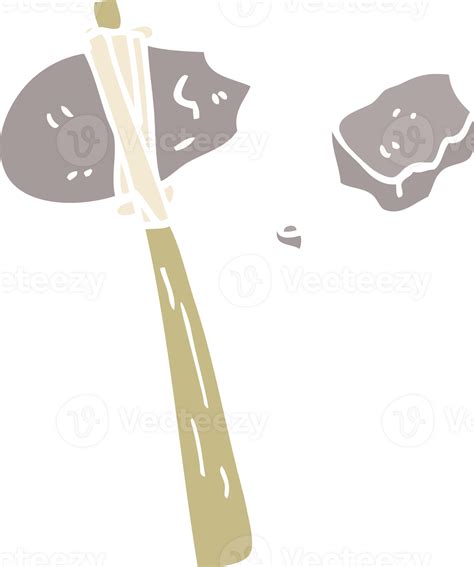 Flat Color Illustration Cartoon Primitive Tool 45161031 Png