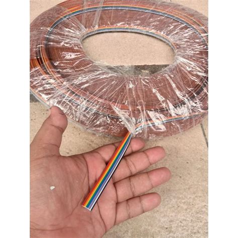 Jual Kabel Pelangi 10 Pin Atau Kabel Pita Isi 10 Jual Per Meter Atau Meteran Shopee Indonesia
