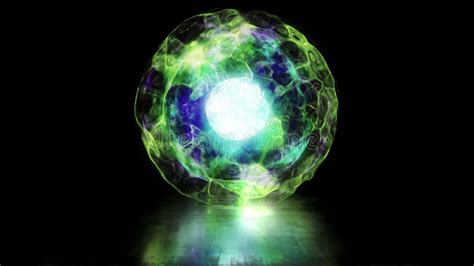 Ball Of Energy And Plasma In The Core Of The Reactor Thermonuclear