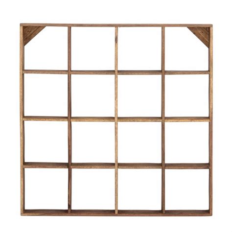 Wooden Sectional Cubby Wall Shelf Unit