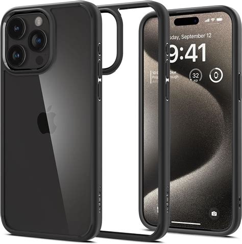 Jp Spigen Iphone 15 Pro Max ケース クリア ストラップホール 米軍mil規格 ウルトラ