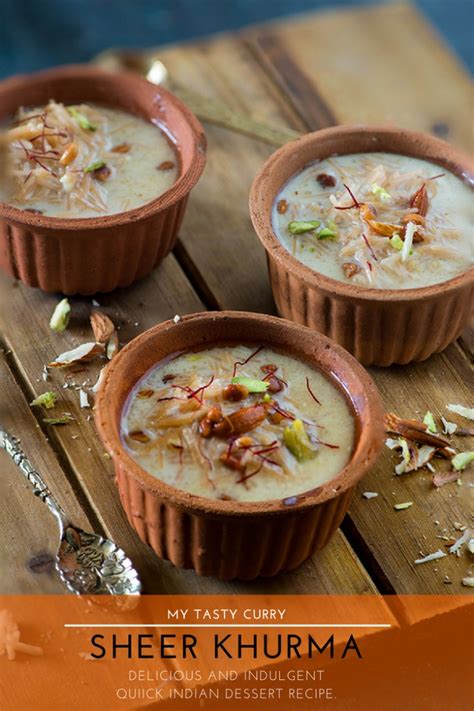 Sheer Khurma Sheer Khurma Recipe My Tasty Curry