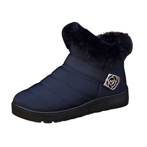 Szxzygs Womens Snow Boots Tall Ladies Winter Plush Insulation Solid