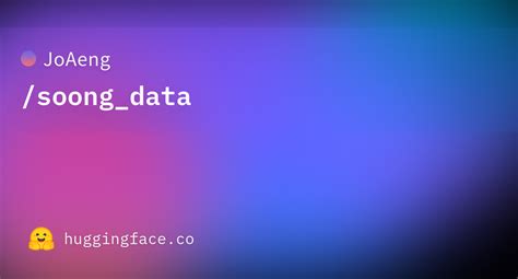 Joaengsoongdata · Datasets At Hugging Face Joaengsoongdata · Datasets At Hugging Face