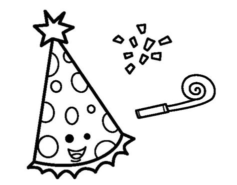 Dibujo De Sombrero De Fiesta Para Colorear Dibujos Net