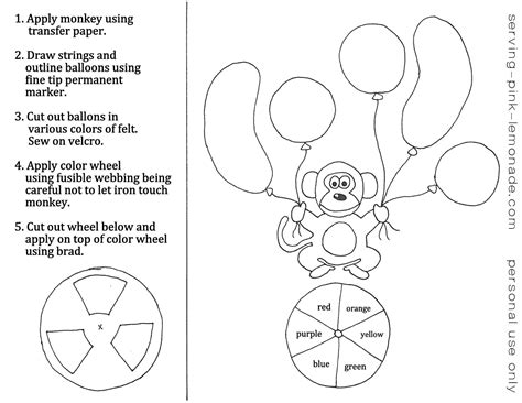 Serving Pink Lemonade Quiet Book Templates