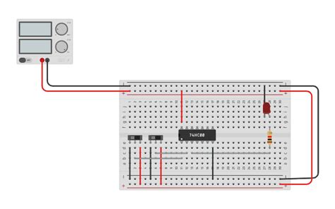 Circuit Design Nand Gate Tinkercad