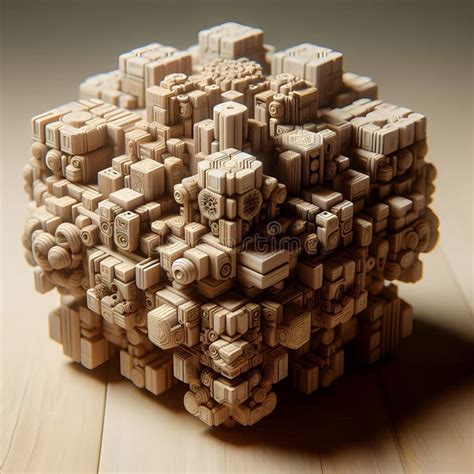 A Mesmerizing 3d Fractal Structure Emerges Intricately Detailed And Bathed In Depth Stock