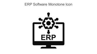 ERP Software Monotone Icon In Powerpoint Pptx Png And Editable Eps Format PPT Example