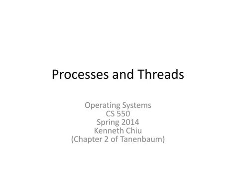 PPT Processes And Threads PowerPoint Presentation Free Download ID 3071868