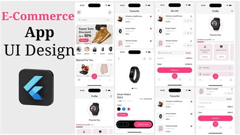 🔴 E Commerce App Complete Ui Design With Flutter Part 2 Product Detail Screen And Cart Screen