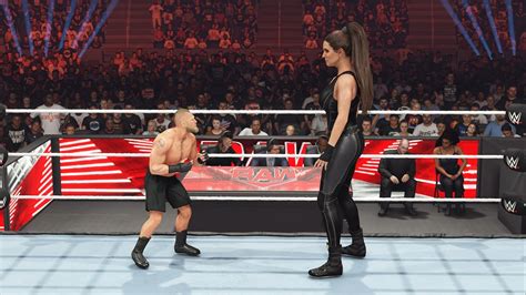 Mini Brock Lesnar Vs Giant Stephenie McMahon 2 Out Of 3 Falls