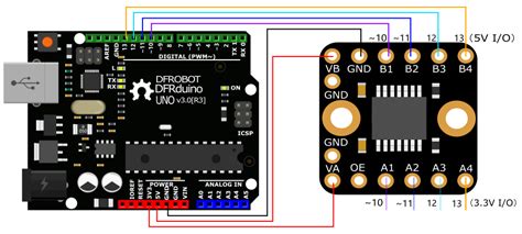 4 bit bidirectional voltage level translator wiki dfrobot