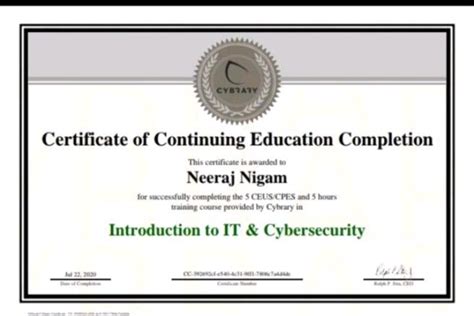 Cybrary Informationtechnology Cybersecurity Neeraj Nigam